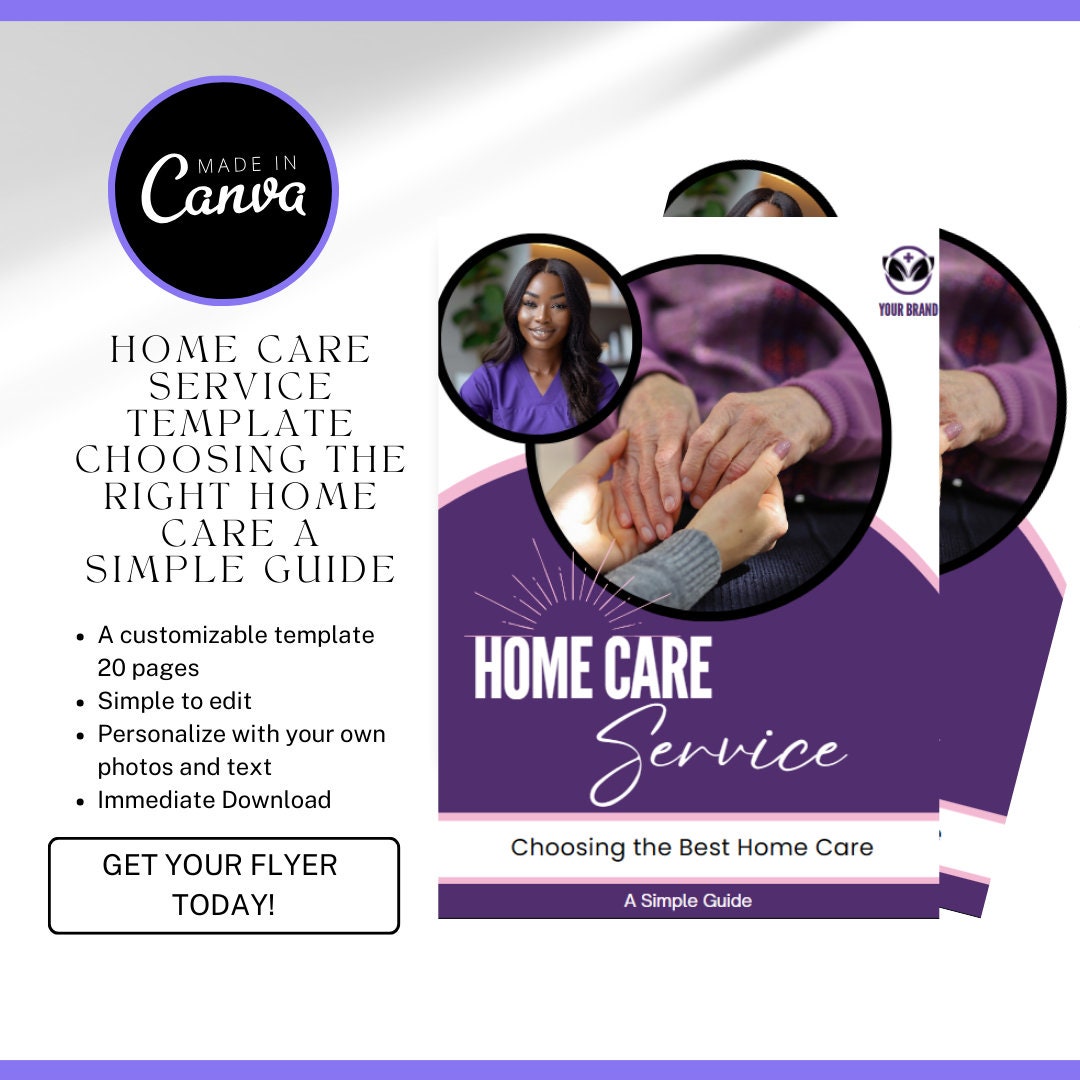 Home Care Service Booklet / DIY Home Care Service Ebook / Medical Ebook ...