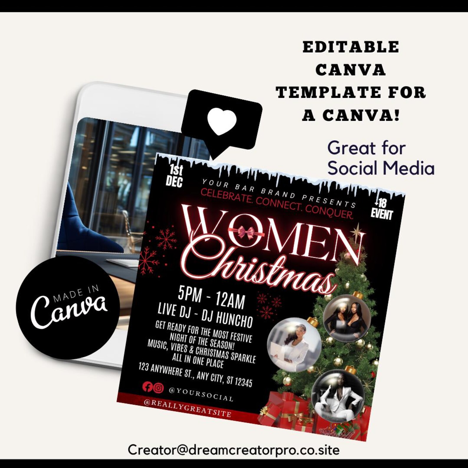 Women Network Event Flyer Template/ Conference Flyer / Digital Flyer ...