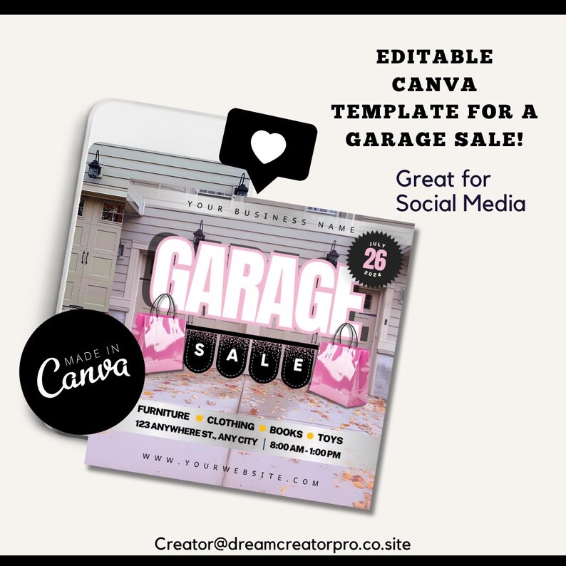 Garage Sale Flyer Canva Template / Yard Sale Flyer / Sale Flyer ...