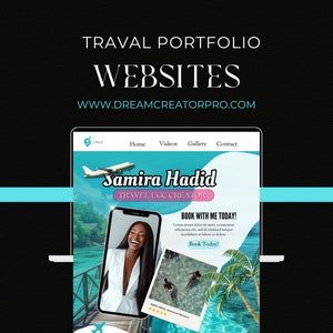 TRAVEL Agent Portfolio Website Template / Travel Agent Canva / Travel ...
