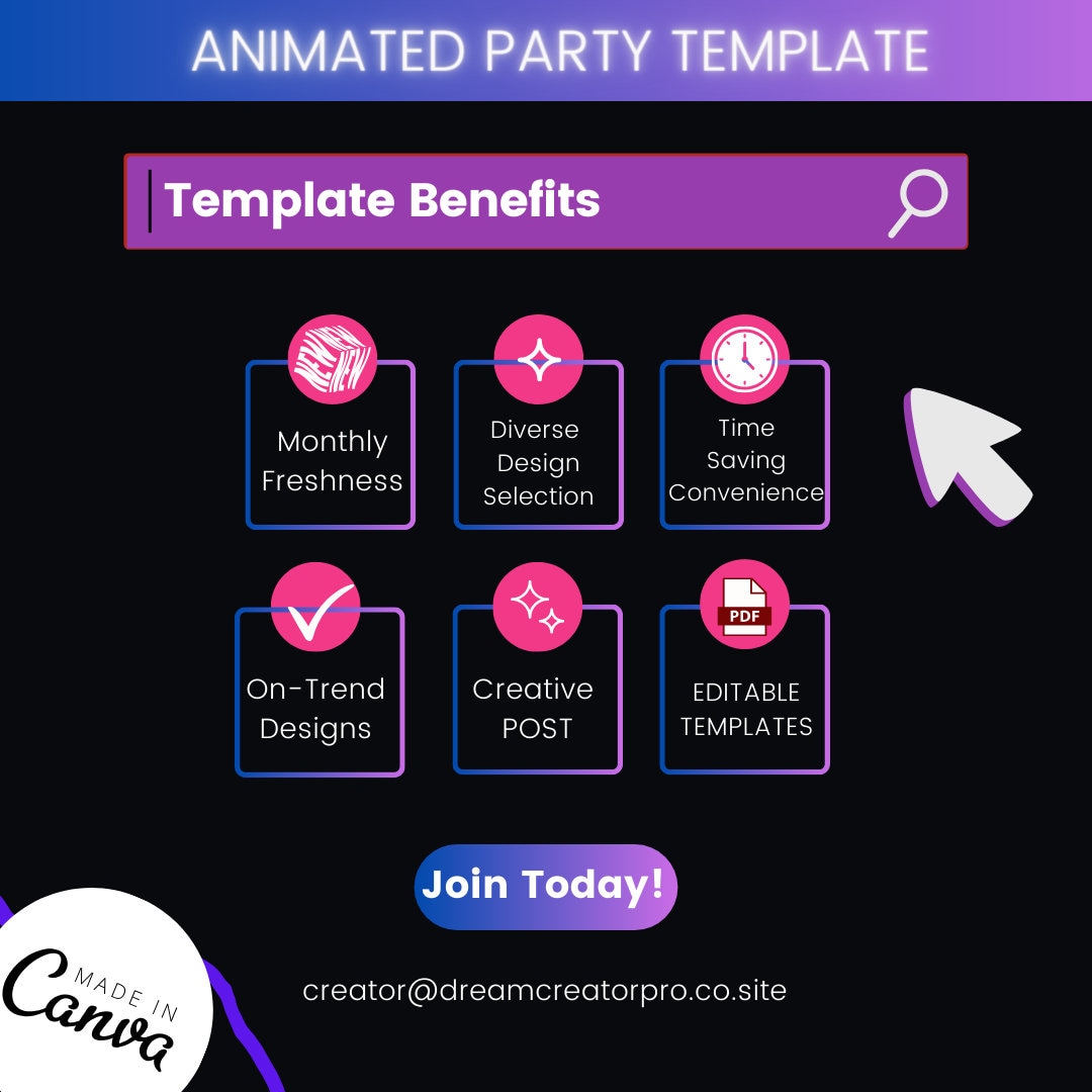 DIY CLUB Party Flyer Animated, Neon PINK Flyer, Party Flyer, Club Flyer ...