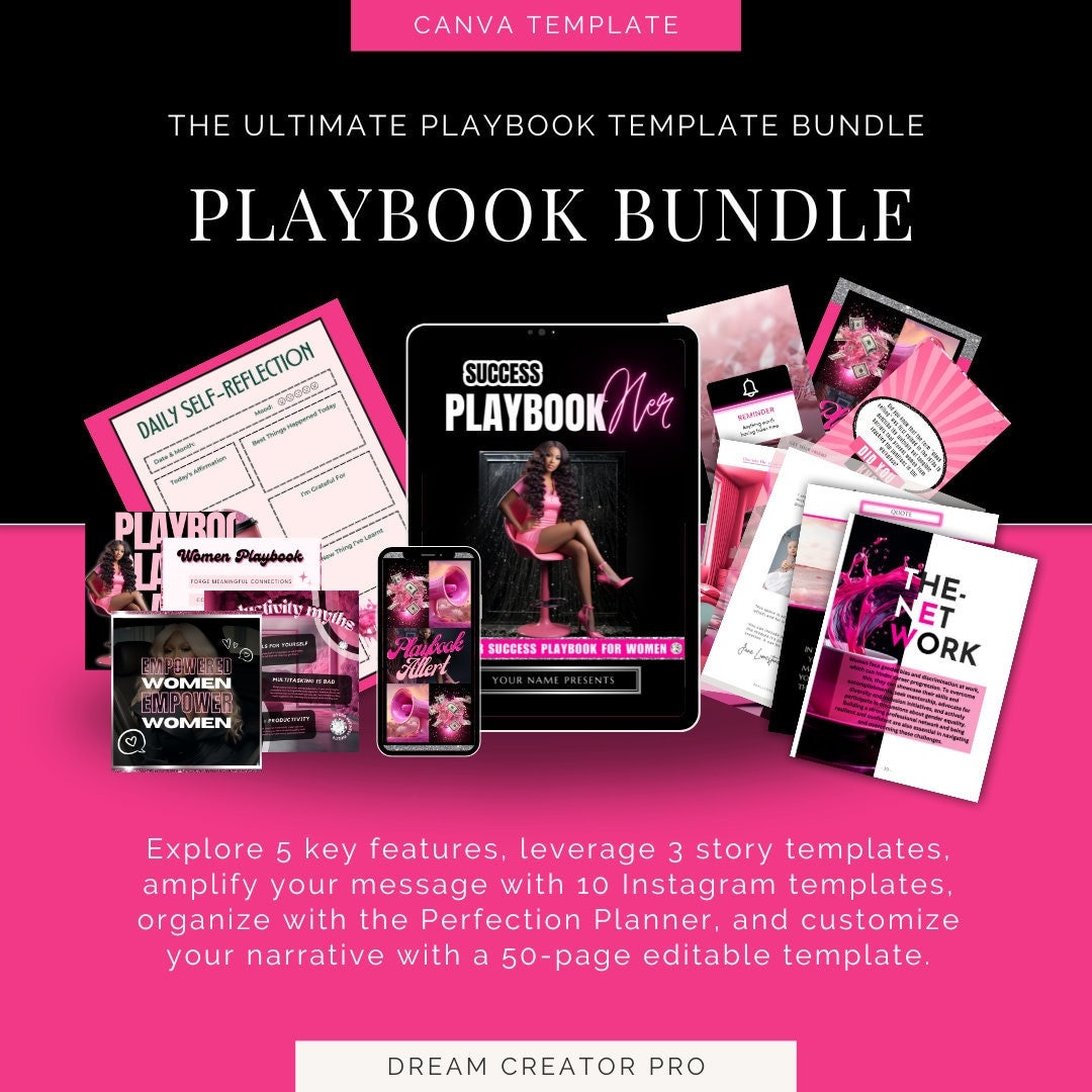 Empower Her Success Bundle: Canva Editable Template/ Social Media Story ...