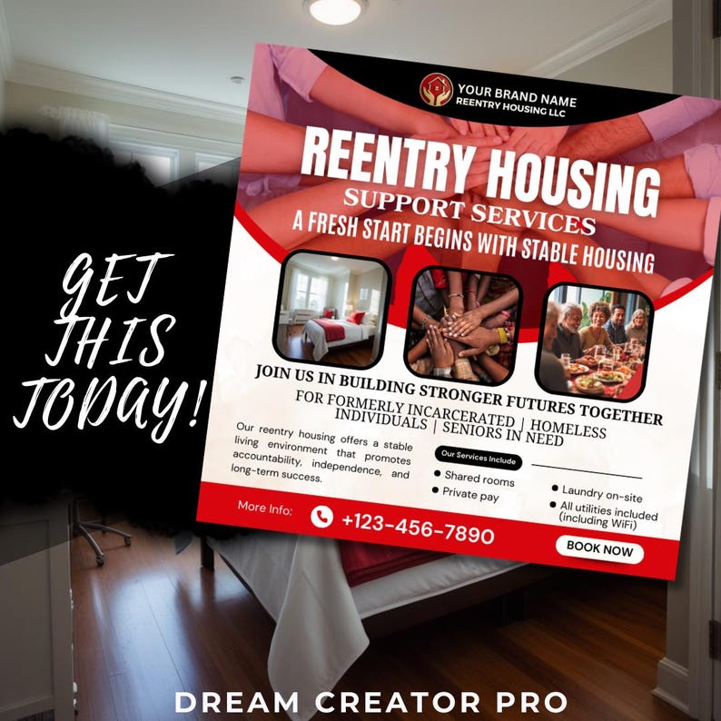 Reentry Program Canva Templates | Instagram Flyer Bundle | Editable ...