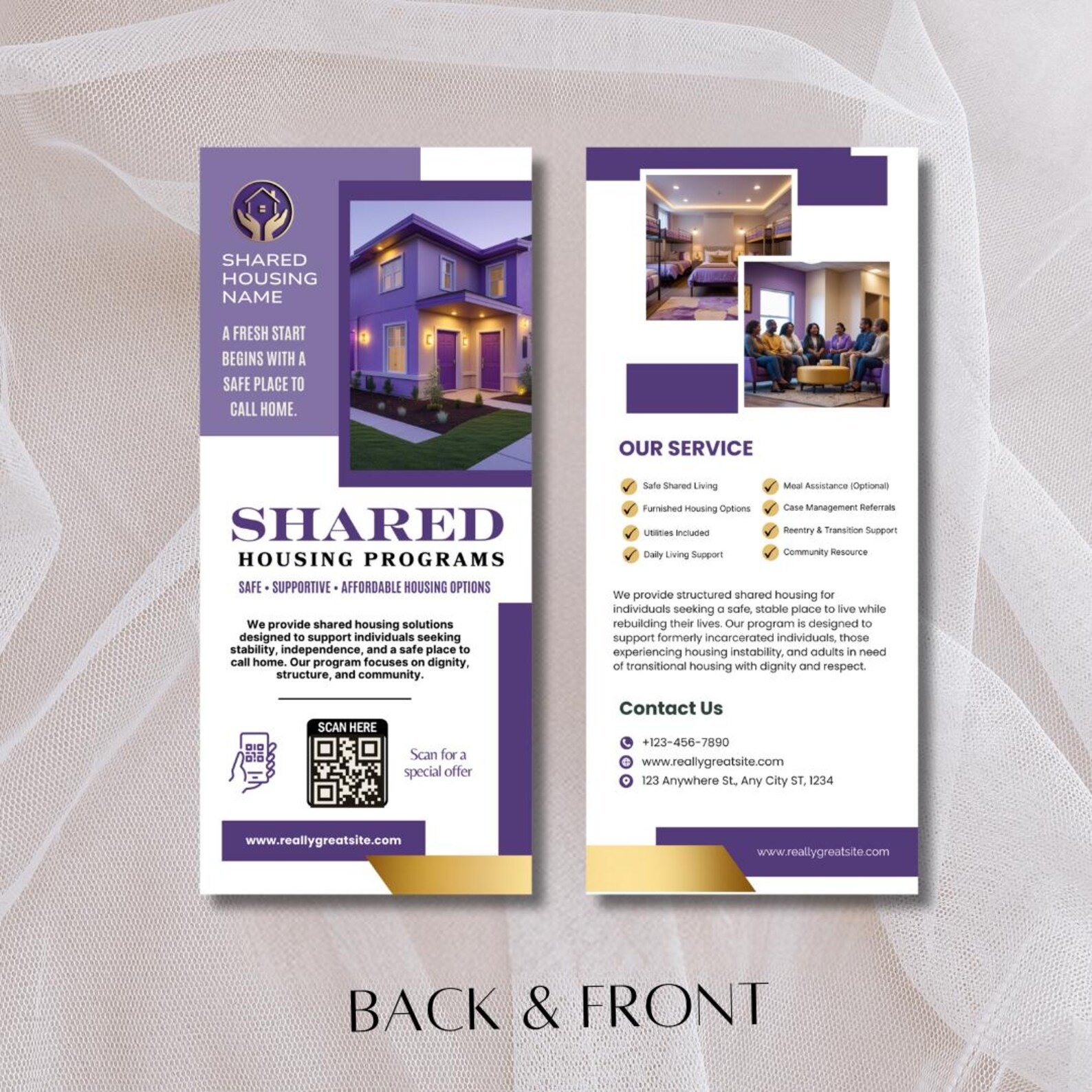 Shared Housing Rack Card Template | Independent Living & Reentry ...