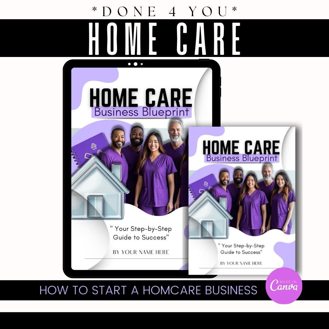 Home Care Service Flyer / DIY Home Care Service Ebook / Pink Home Care ...