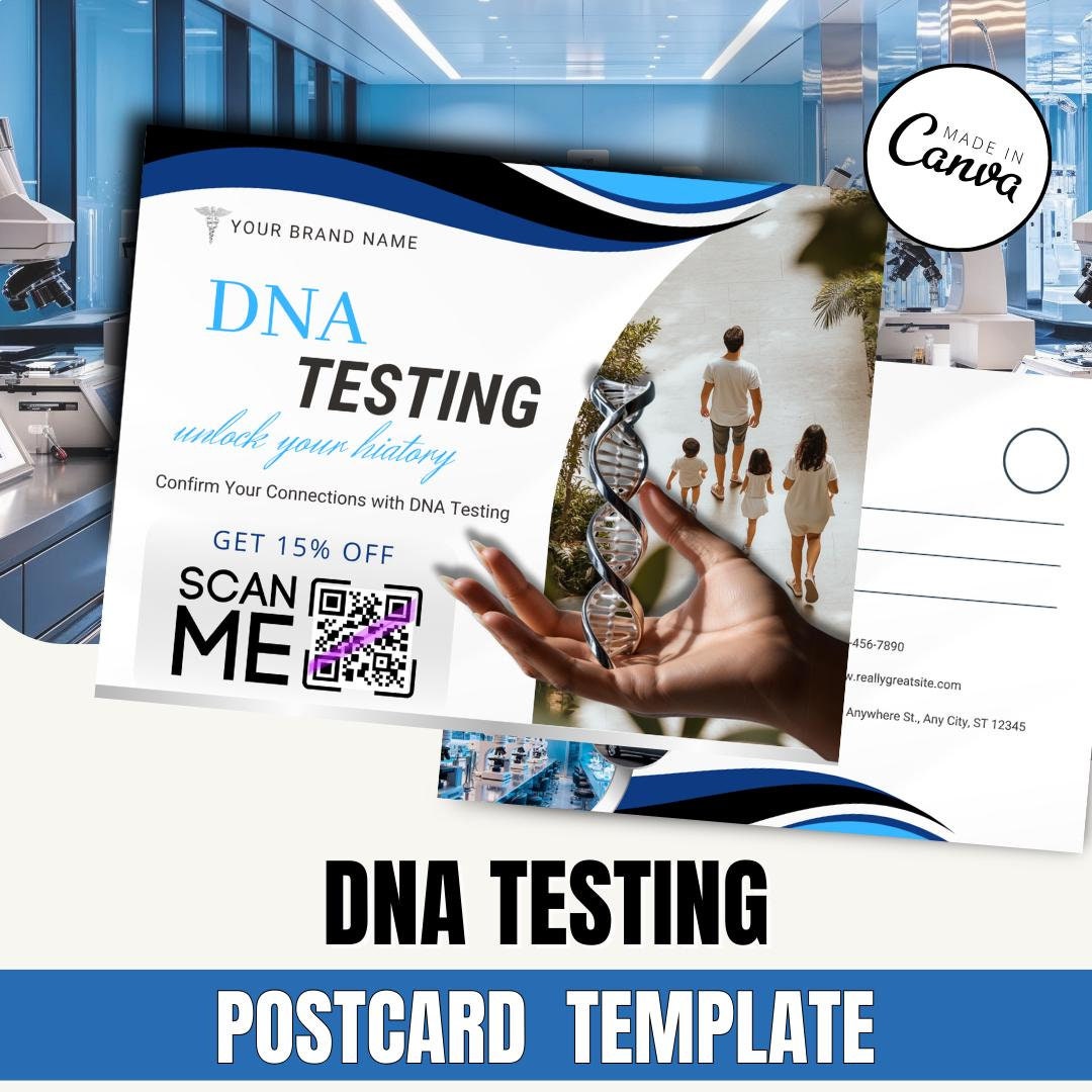DNA Testing Rack Card / DIY Medical Service/ Mobile Physical Exam ...