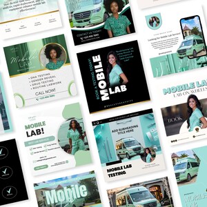 Mobile Lab Service Flyer / DIY Medical Mobile Lab Service Flyer/ Mobile ...