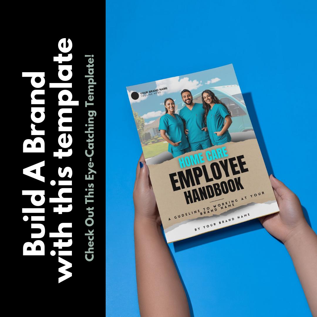 Home Care Service Handbook Cover / DIY Caregiver Ebook / Medical Ebook ...