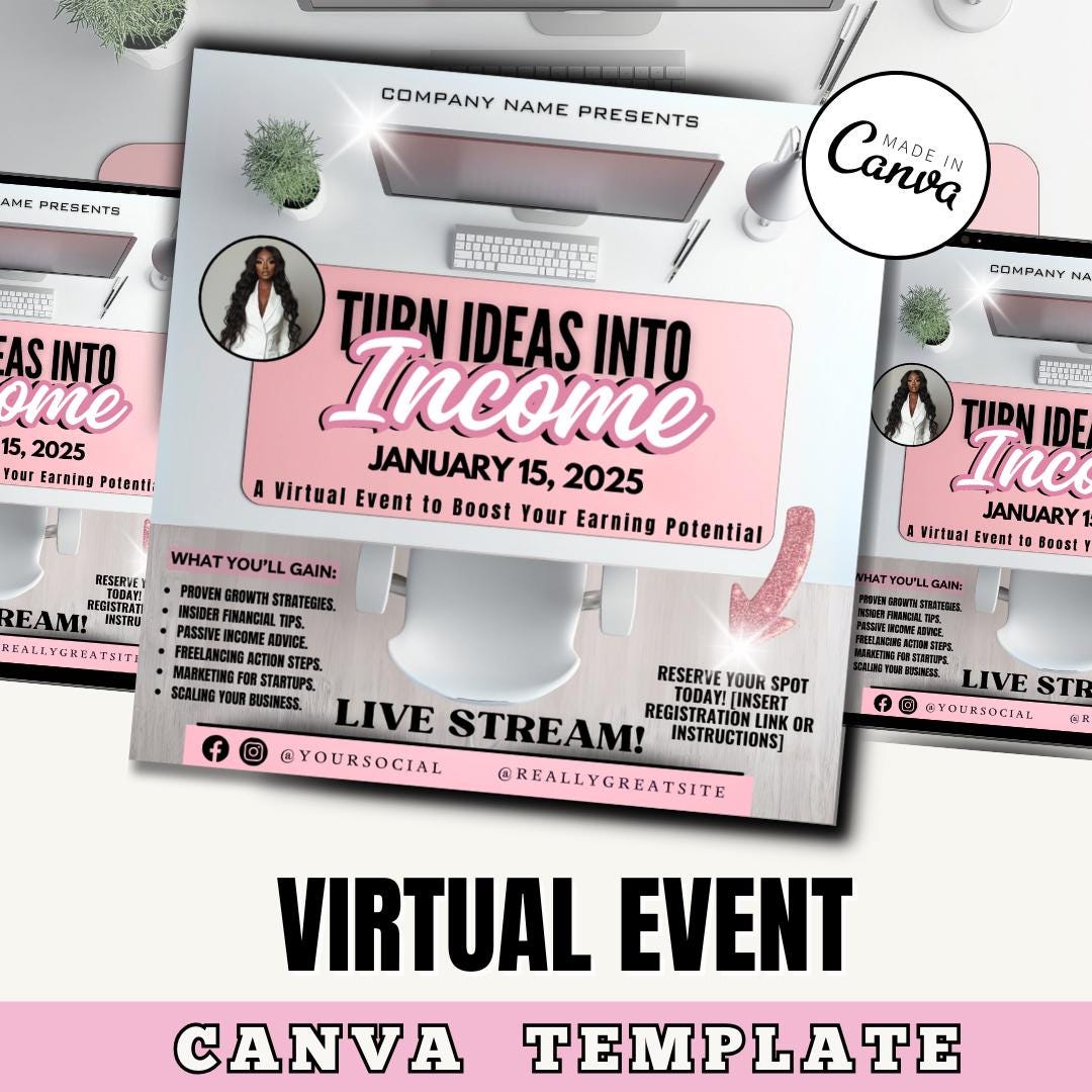 Business Live Webinar Event Flyer Template/ Conference Flyer / Digital ...