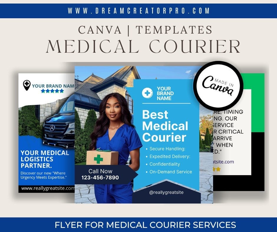 Medical Courier Service Flyer / DIY Medical Courier Service Flyer ...