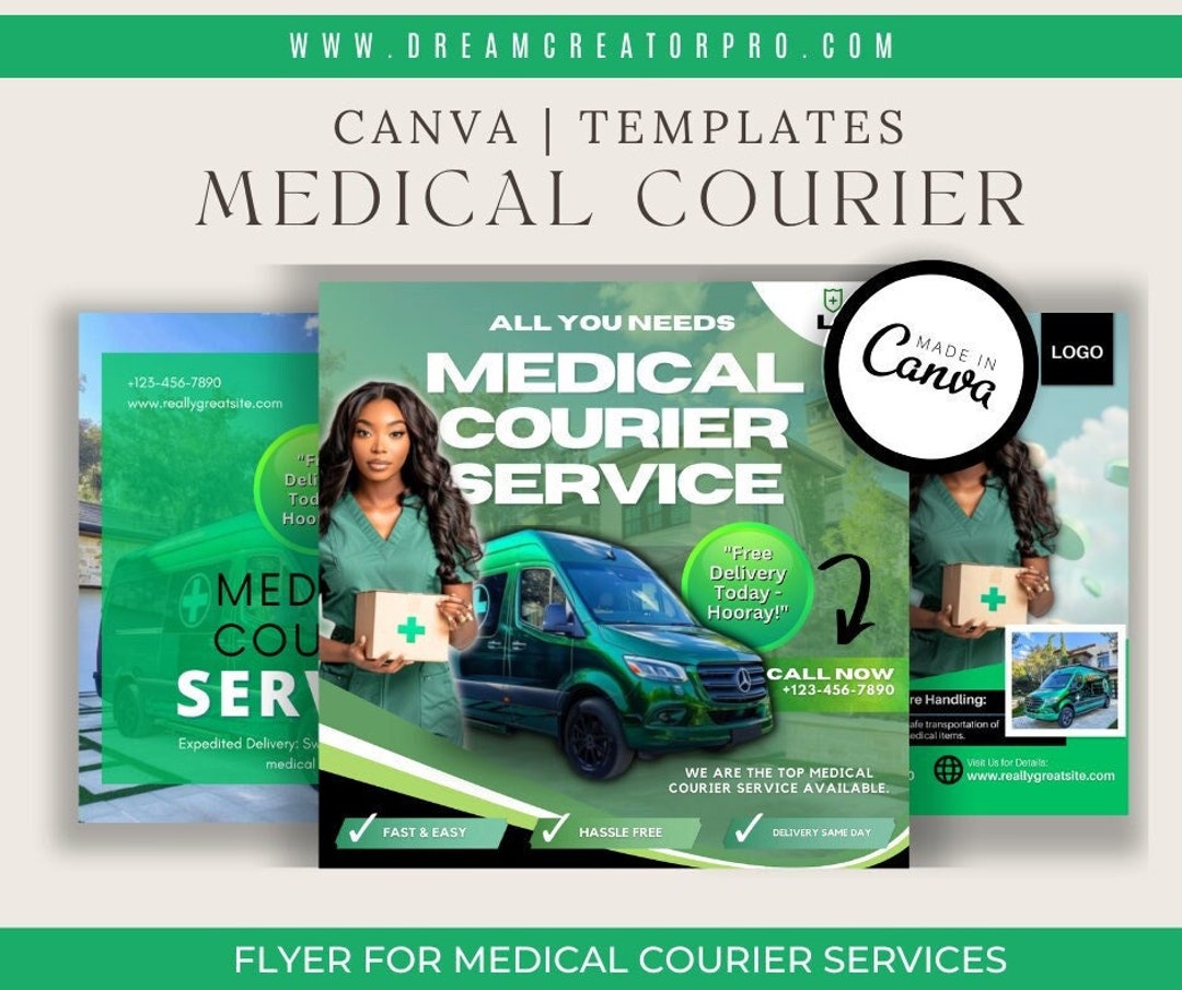 Medical Courier Service Flyer / DIY Medical Courier Service Flyer ...