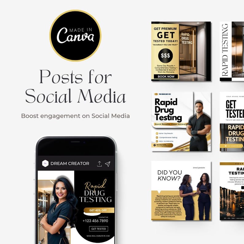 Rapid Drug Testing Flyer / DIY Medical Drug Lab Service Flyer ...