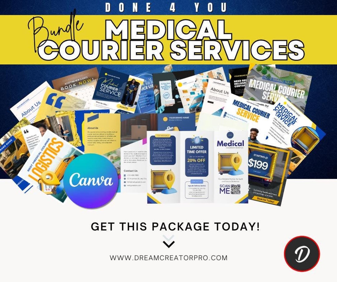 Medical Courier Service Flyer Bundle / DIY Medical Courier Service ...