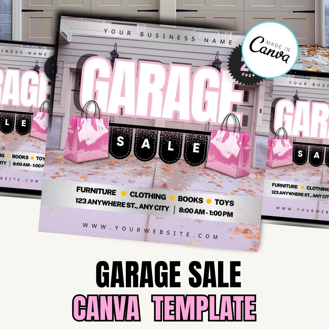 Garage Sale Flyer Canva Template / Yard Sale Flyer / Sale Flyer ...