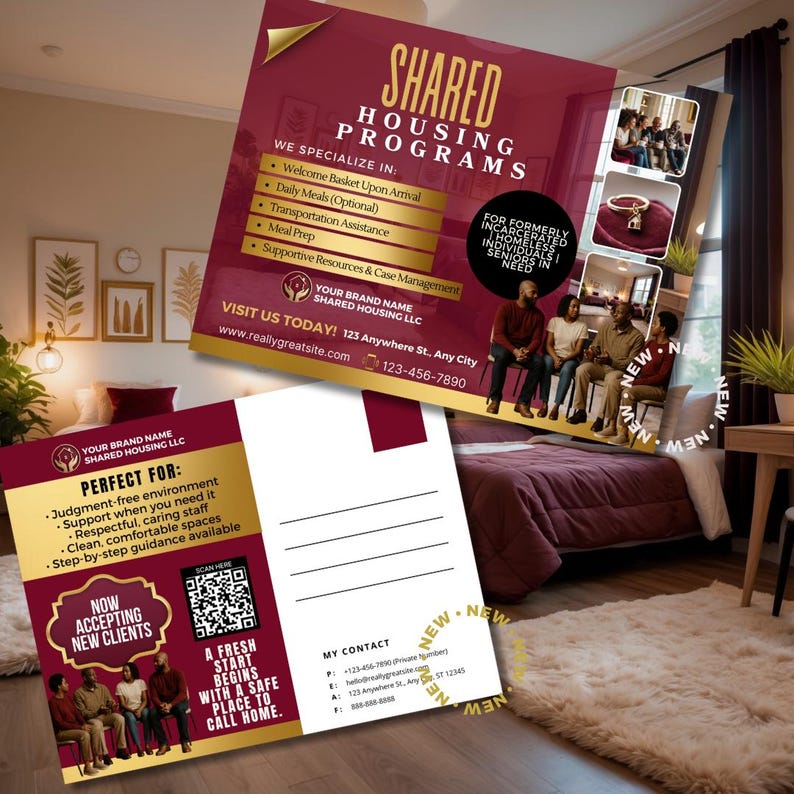 Shared Housing Canva Template Bundle | Reentry & Transitional Housing ...