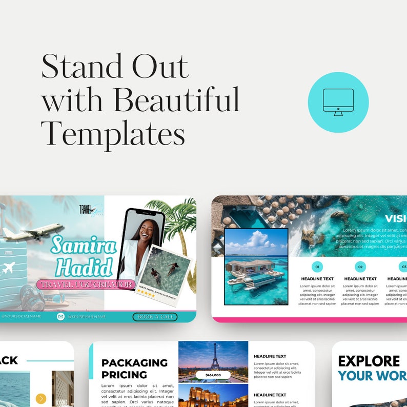 TRAVEL Agent Portfolio Website Template / Travel Agent Canva / Travel ...