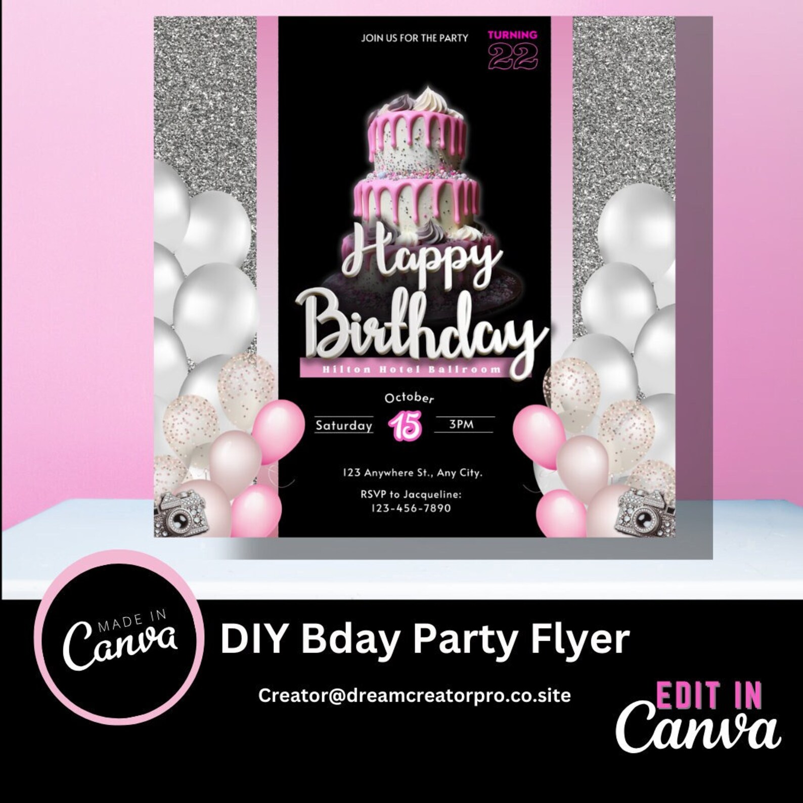 BIRTHDAY FLYER, Birthday Club Flyer / Birthday Flyer Template / Bday ...