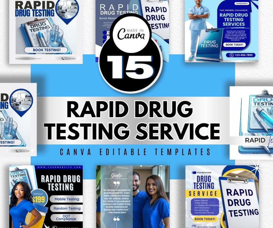Rapid Drug Testing Flyer / DIY Medical Drug Lab Service Flyer ...