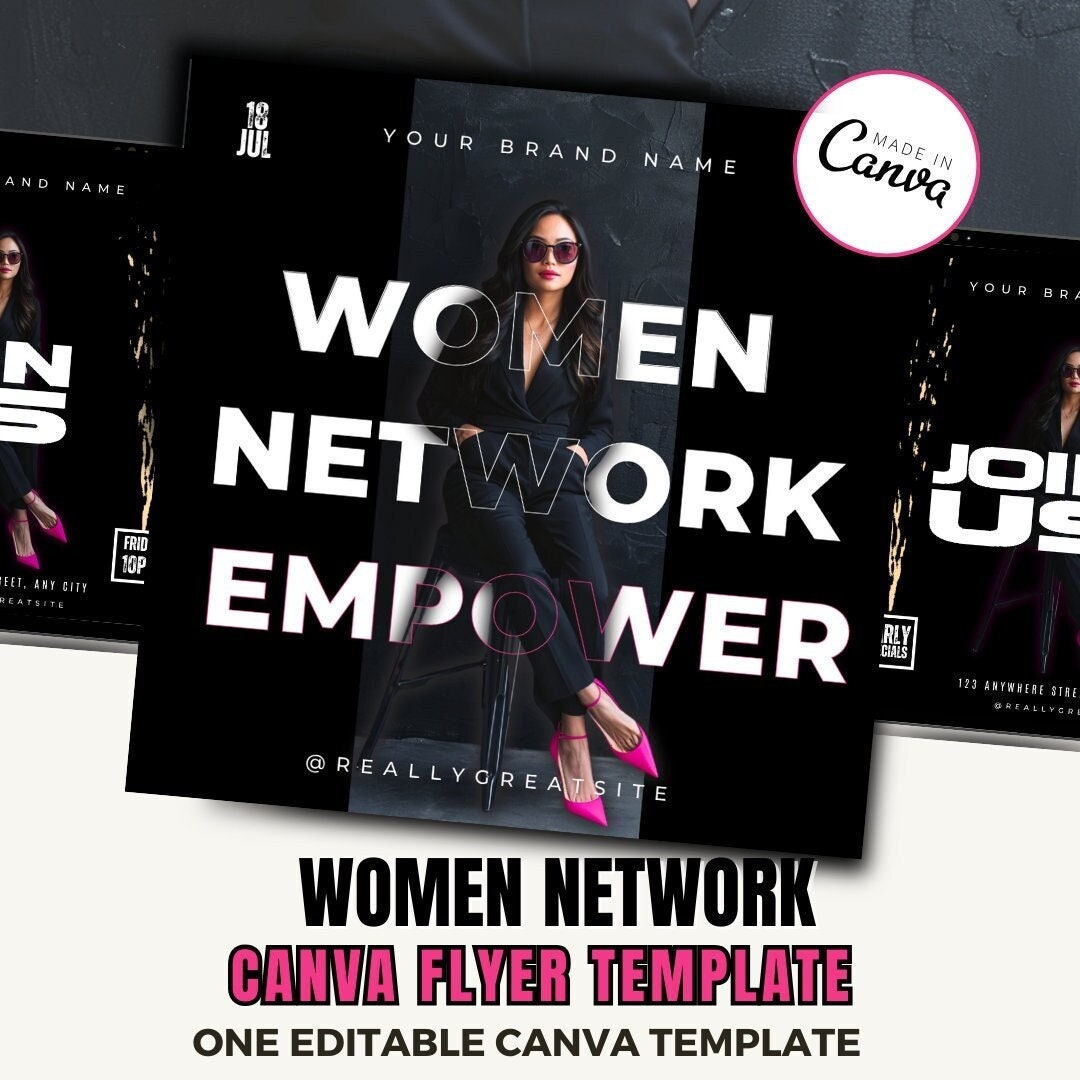 Women Network Event Flyer Template/ Animated Flyer / Motion Flyer ...