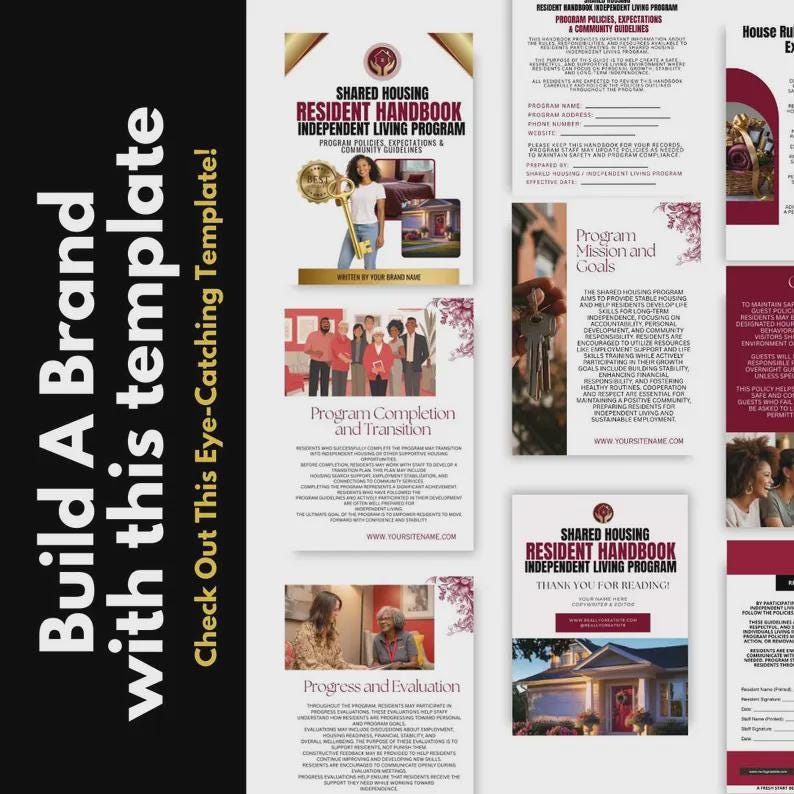 Shared Housing Wix Website Template Bundle | Independent Living Program ...