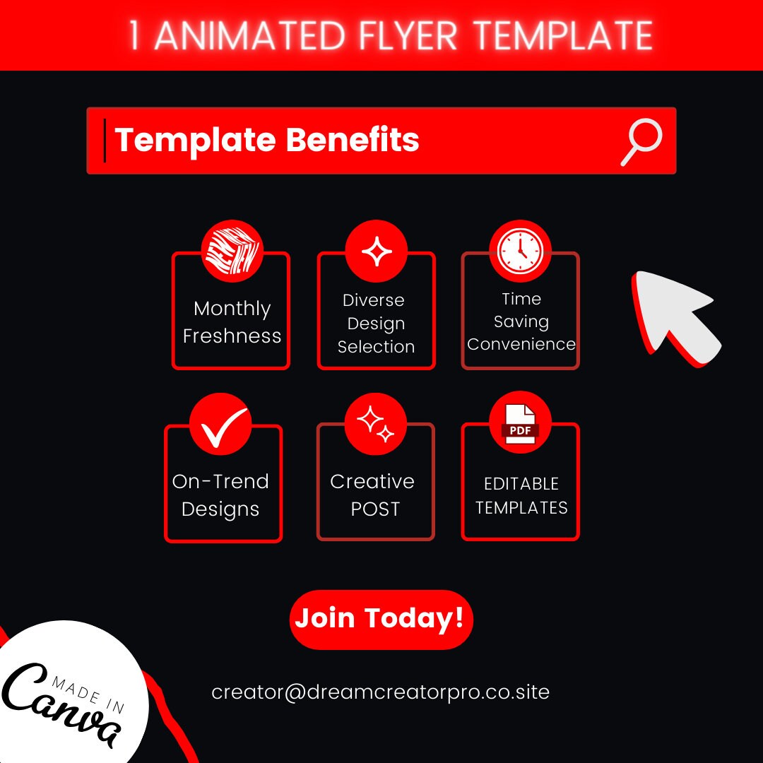 Club Canva Template / Club Flyer / Animated Flyer / Motion Flyer ...