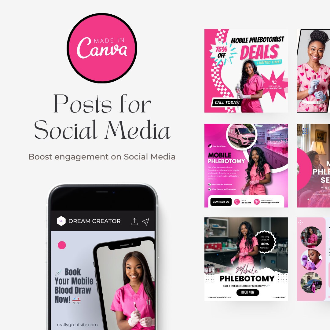 Phlebotomy Service Flyer Template / DIY Medical Service Flyer ...