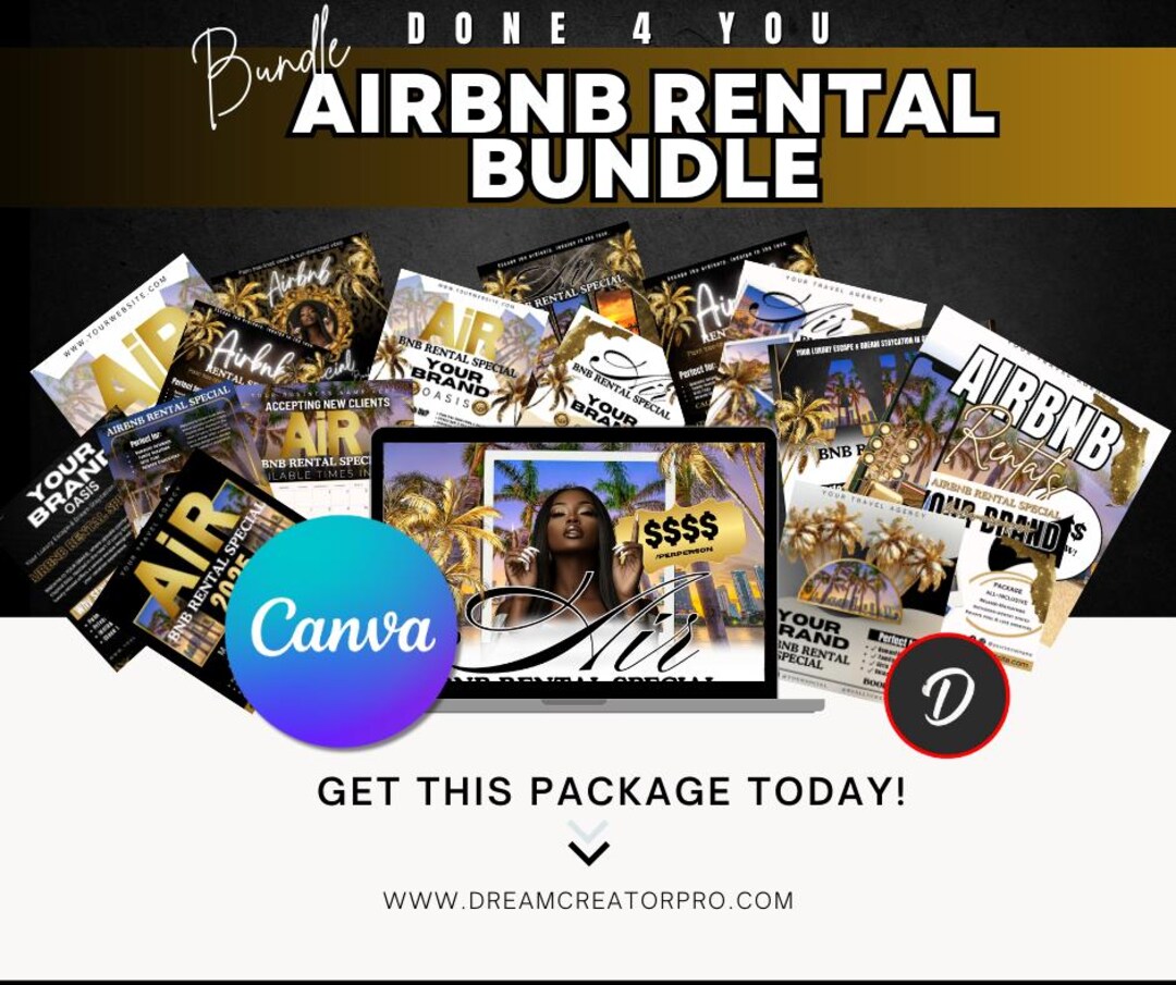Airbnb Service Flyer Template Bundle / Canva for Short Term Rental ...