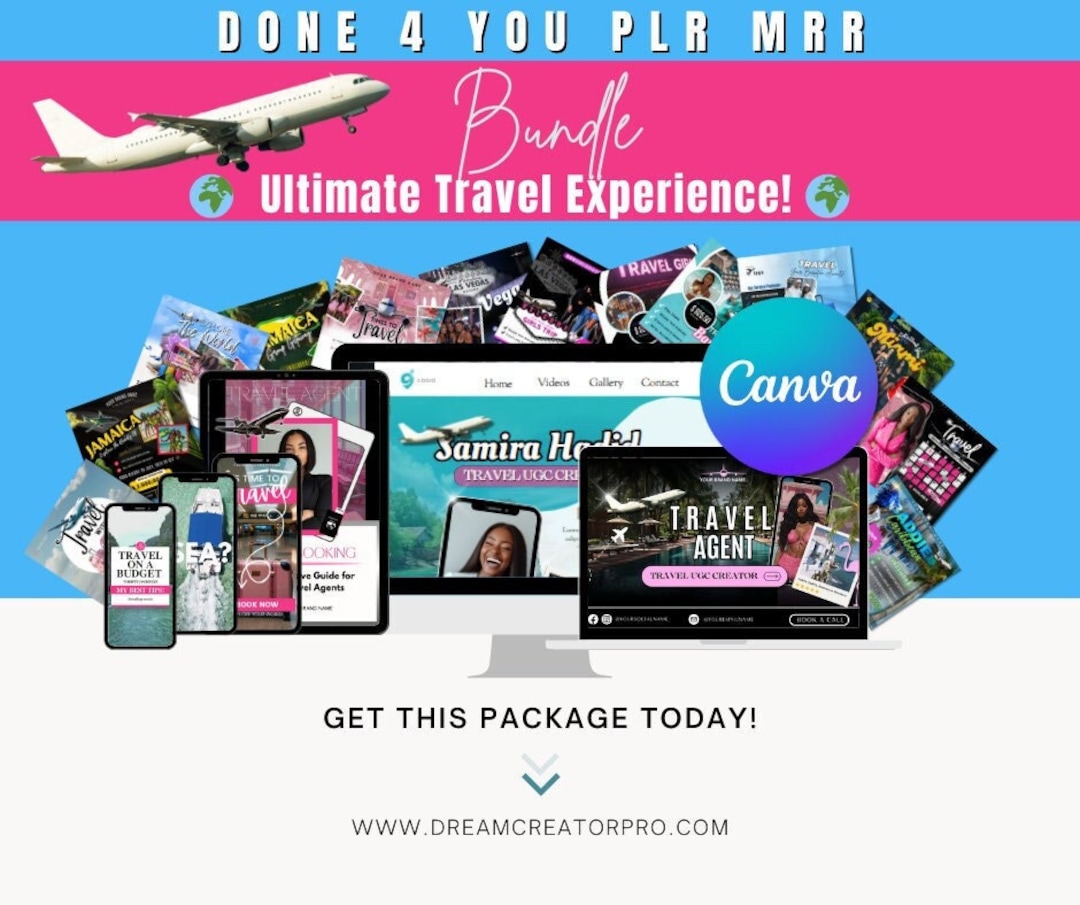 TRAVEL Agent Bundle Flyer / Travel Agent Canva / Travel Agency / Travel ...