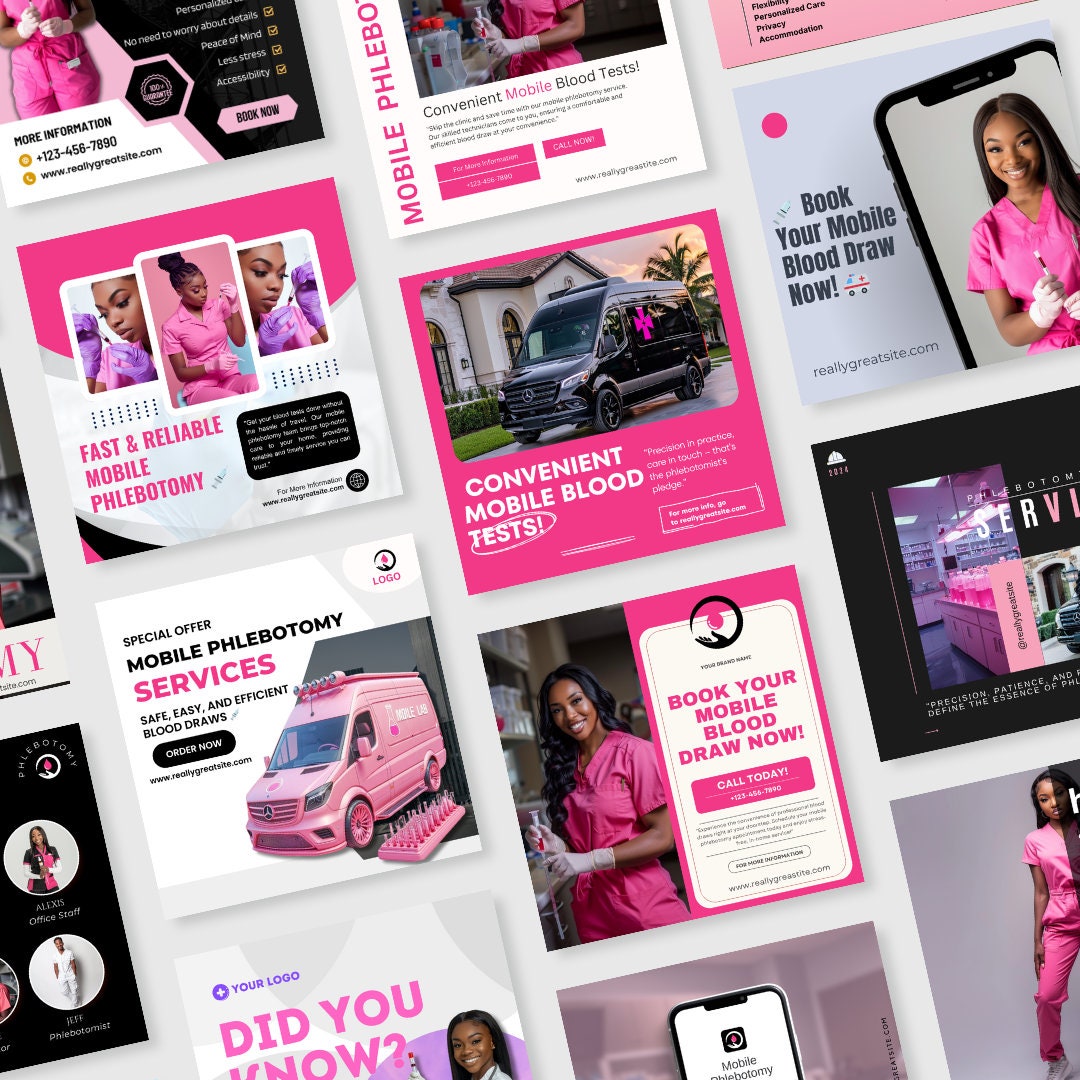 Phlebotomy Service Flyer Template / DIY Medical Service Flyer ...