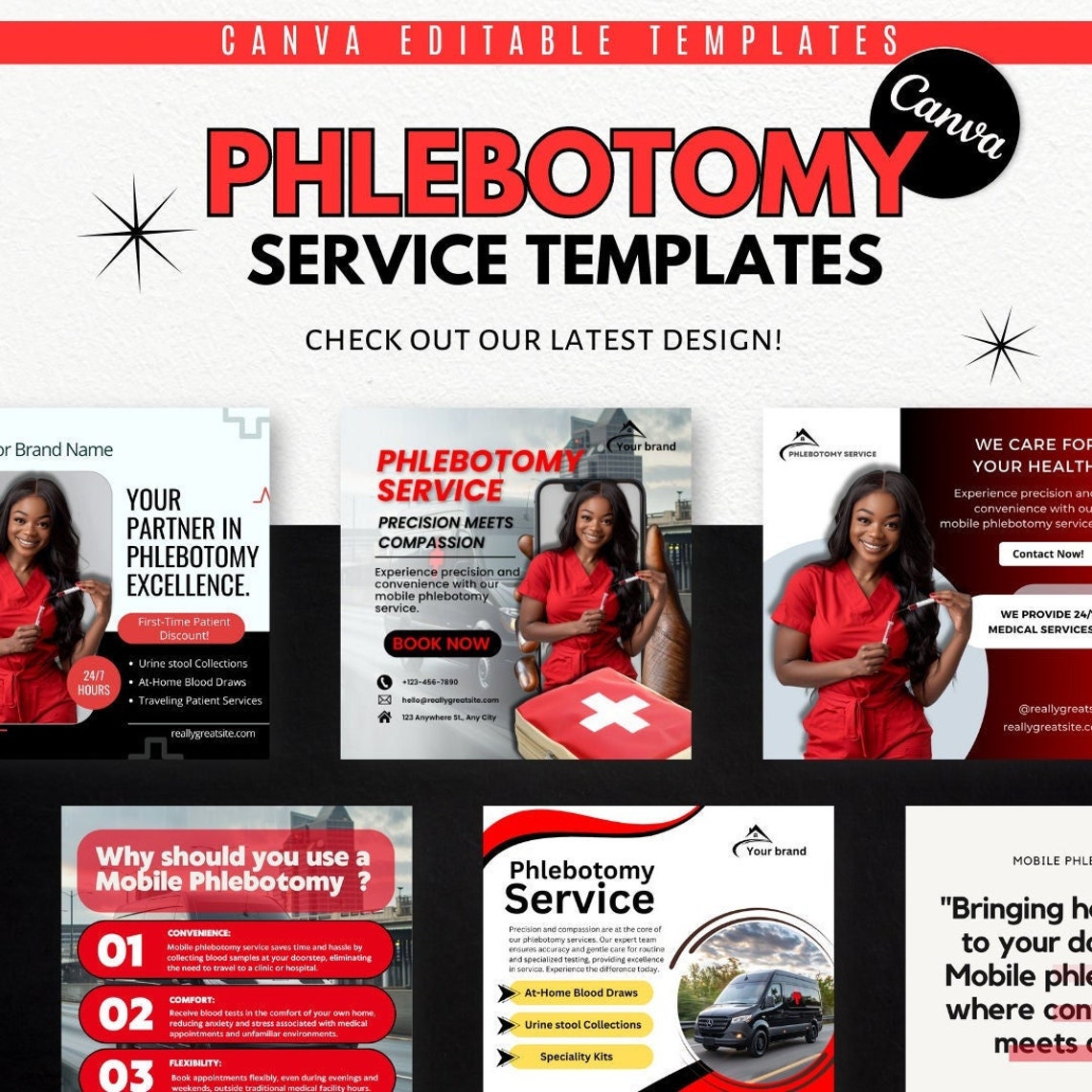 Phlebotomy Service Flyer Template / DIY Medical Service Flyer ...