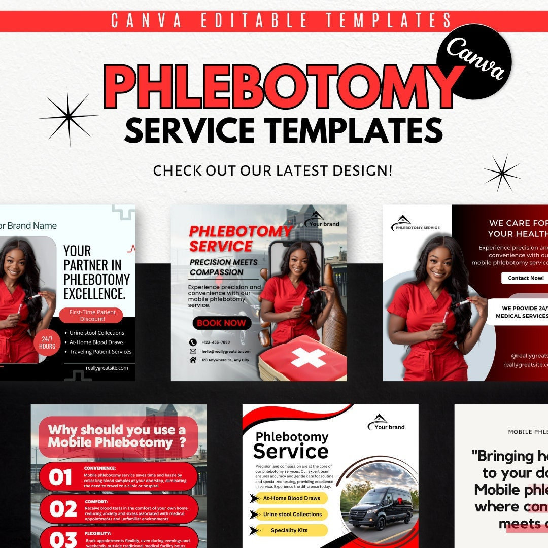 Phlebotomy Service Flyer Template / DIY Medical Service Flyer ...