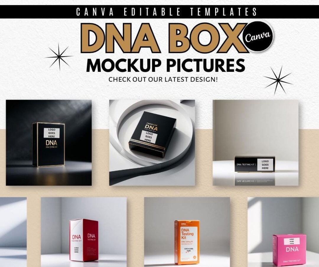 DNA Testing Box Mockup Picture / DNA Mockup Flyer / DNA Advertising ...