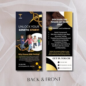 DNA Testing Rack Card / DIY Medical Service/ Mobile Physical Exam ...