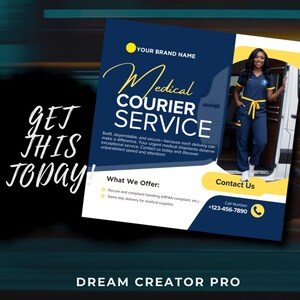 Medical Courier Service Flyer Bundle / DIY Medical Courier Service ...
