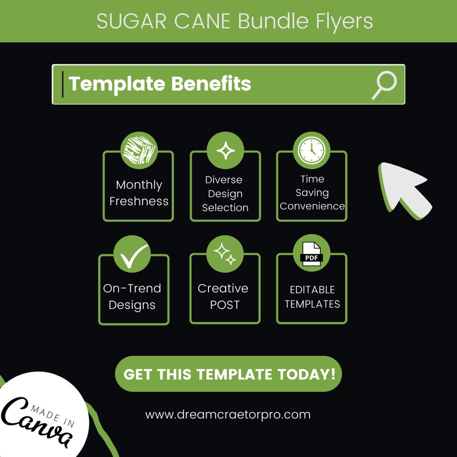 Sugar Cane Juice Flyer / Sugar Cane Flyer / Juice Bar / Juice Bar ...