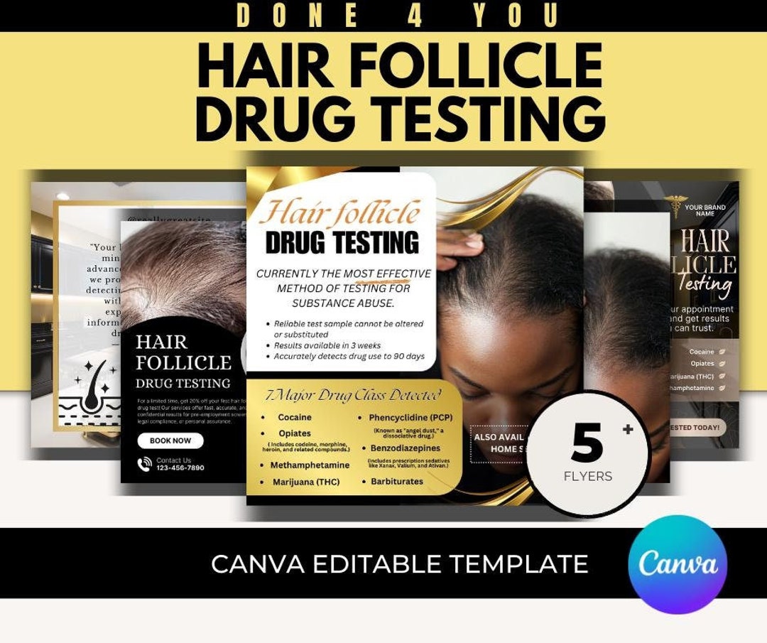 Drug Testing Hair Follicle Flyer / DIY Medical Drug Test Lab Service ...