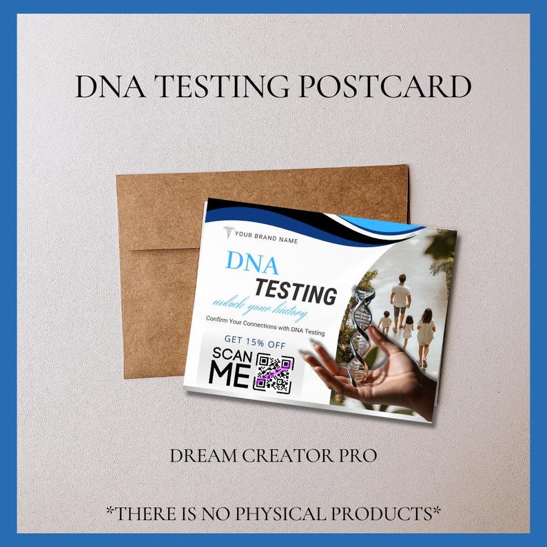 DNA Testing Rack Card / DIY Medical Service/ Mobile Physical Exam ...
