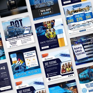 DOT Testing Consortium Flyer Canva / DIY Drug Lab Service Flyer ...