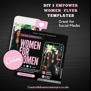 Women Network Event Flyer Template/ Conference Flyer / Digital Flyer ...