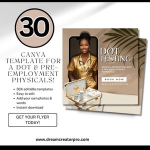 DOT & Pre-employment Physicals / DIY Medical Service Flyer/ Mobile ...