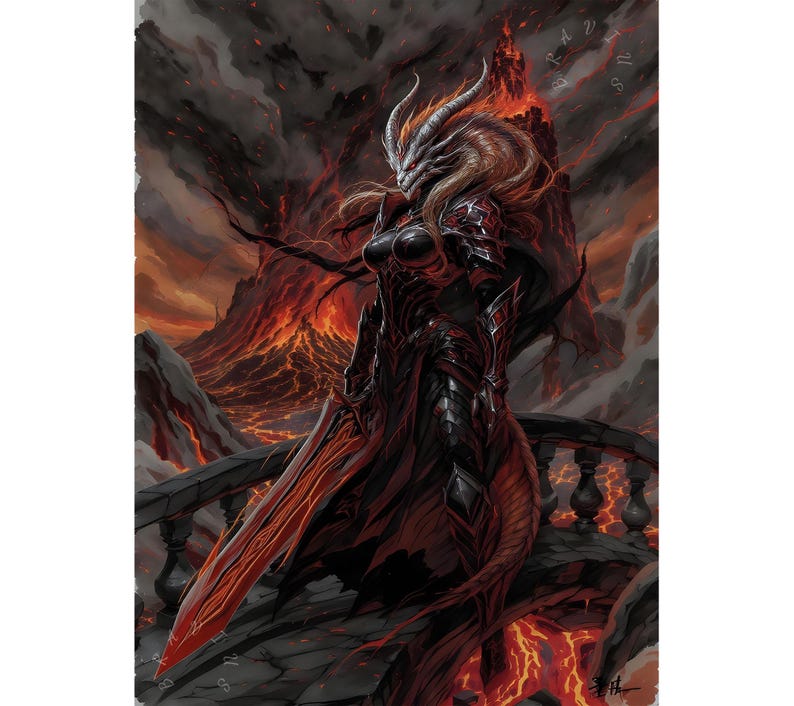 Custom DND Character Portrait, Stylized Watercolor Fantasy Art ...