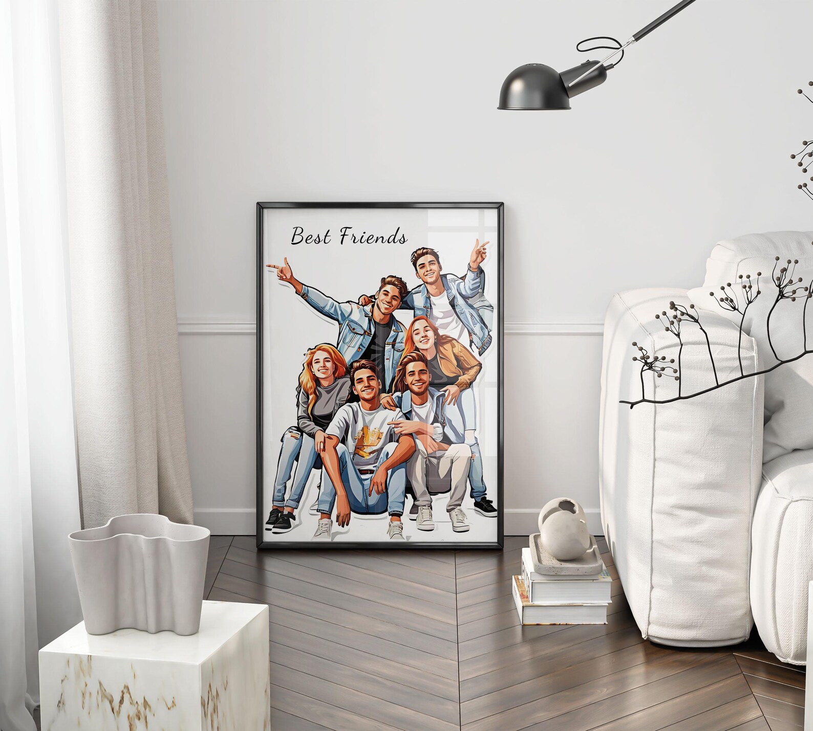 Personalized Sticker-style Portrait | Bold & Vibrant Custom Art - Etsy