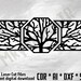 Octagonal Wall Decor Panel With Tree Branches Pattern, Laser Cut ...