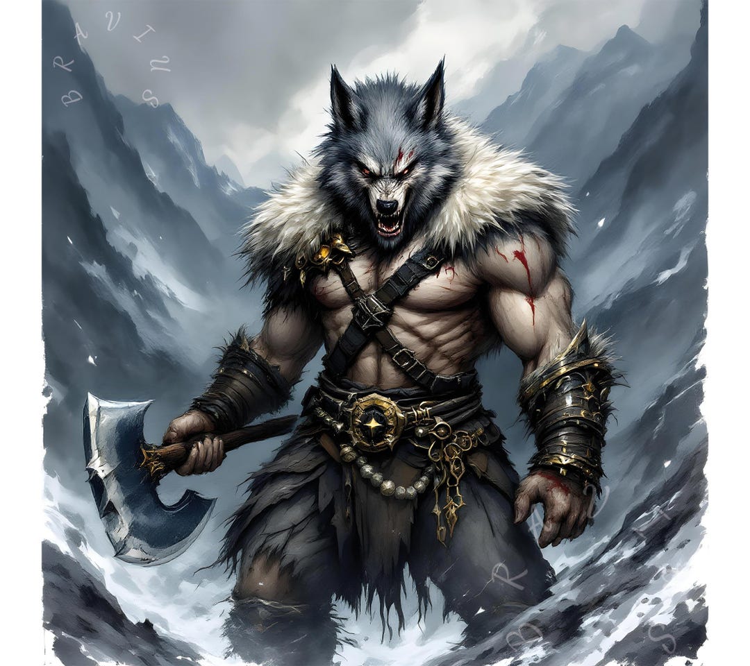Custom Furry Dnd Character Portrait | Anthropomorphic Fantasy Art ...