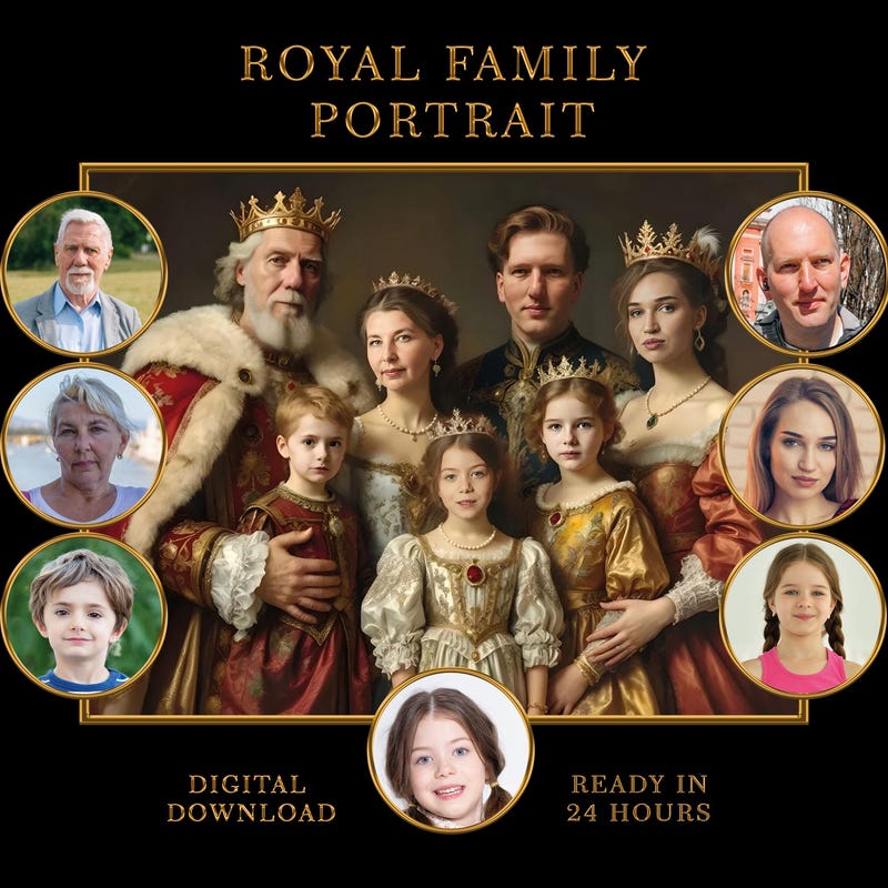 Royal Portrait - Etsy