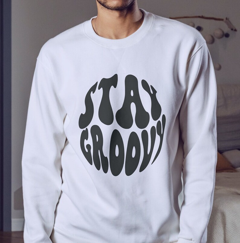 Stay Groovy Quote Svg for Good Vibes Tshirt, Tote Bag, Coffee Mug, Wall ...