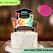 Editable Pre Kindergarten Graduation Cake Topper, Kindergarten ...