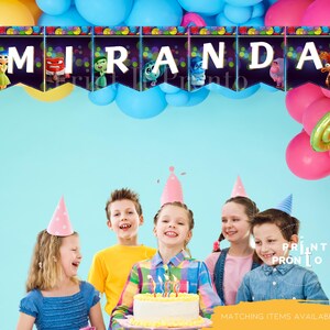 Editable Inside Out Banner, Inside Out Birthday, Inside Out Party ...