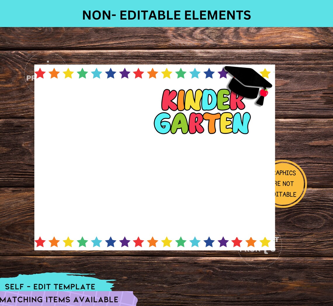 Editable Graduation Certificate With Photo, Preschool Diploma ...