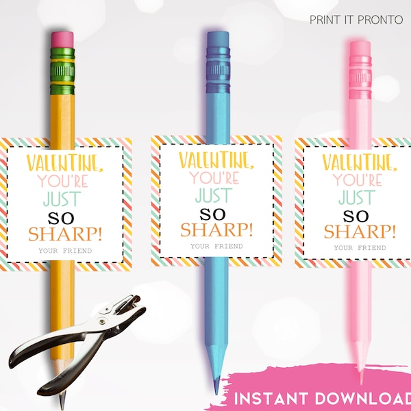 Valentine Pencils - Etsy